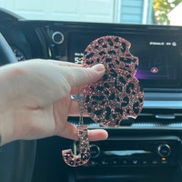 Resin Keychain With Rose Petals and Gold Flakes - Etsy