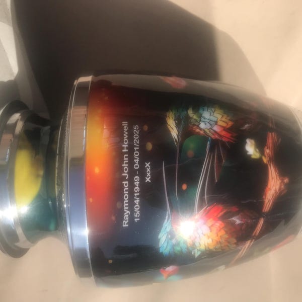 Engraved Ocean Wave Surfer Funeral Urn for Human Ashes Adult Upto 200 ...