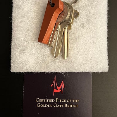 Heart Locket Necklace Golden Gate Bridge Steel Piece Romantic Pendant ...