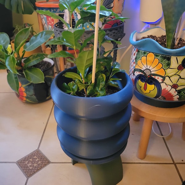 Conduit Plant Pot Unique, 3D Printed Planter, Planter With Drainage ...