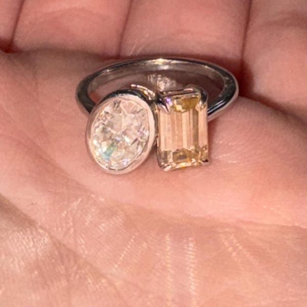 Francesca Farago Replica Ring, Toi Et Moi Ring, Marquise and Radiant ...