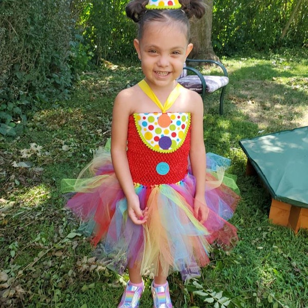 Clown Costume - Clown Tutu - Halloween Costume - Girls Dress up ...