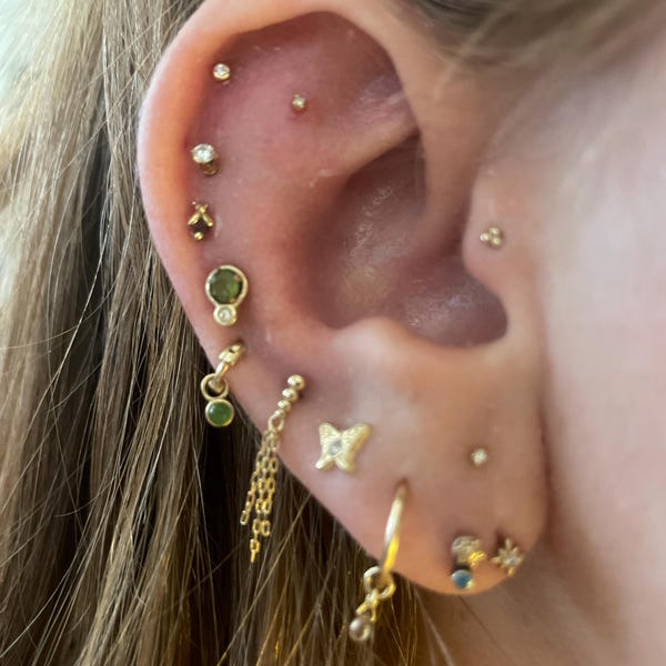 316L Surgical Steel Push Pin Replacement Flat Backing, Flat Back ...