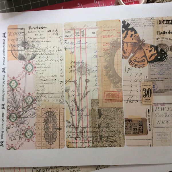 Junk Journaling Kit, Digital Collage Sheets, Collage Papers, Junk ...