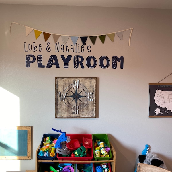 Playroom Wall Decal- Play Room Decal- Playroom Wall Decor- Daycare Wall ...