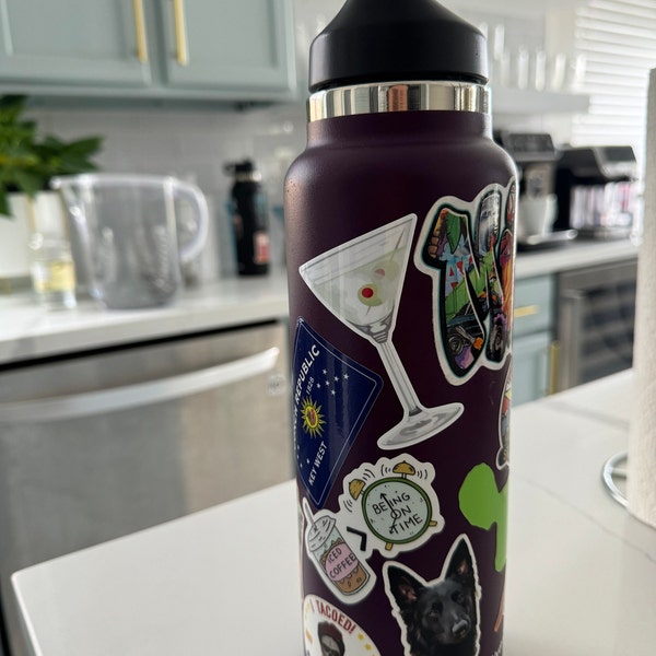 Melting Ice Cube Sticker Vinyl Stickers Waterproof Sticker Water Bottle ...