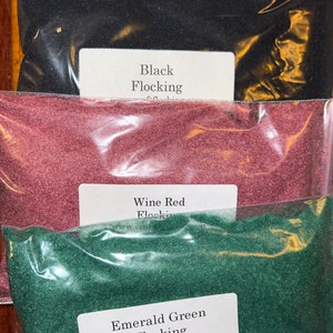 Flocking 1 Oz Pkg 50 Colors Available You Choose the Color You Want - Etsy