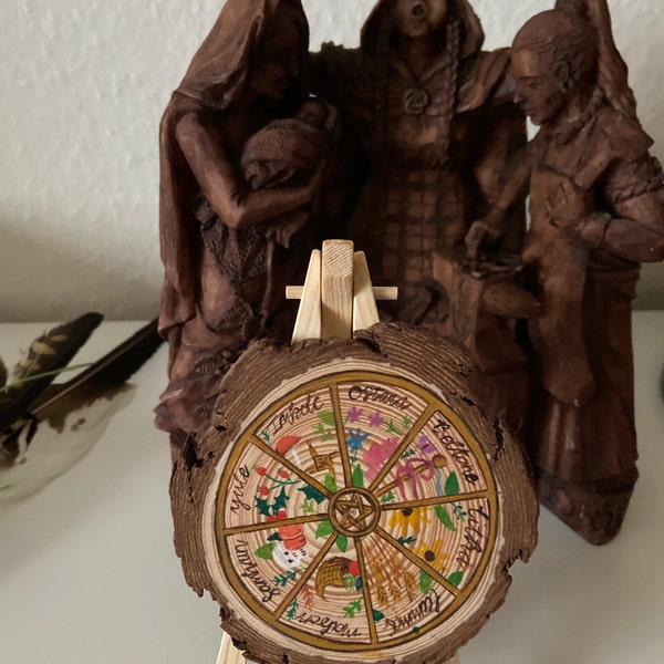 Mini 3x4 Witches Wheel of the Year Calendar Handmade Wall Hangings - Etsy