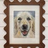 Handcrafted Scalloped Walnut Frame - Rustic Home Décor, Custom Sizes ...