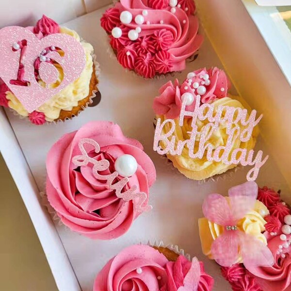 Personalised New Home Cupcake Toppers, First Home, House Warming, Cake ...