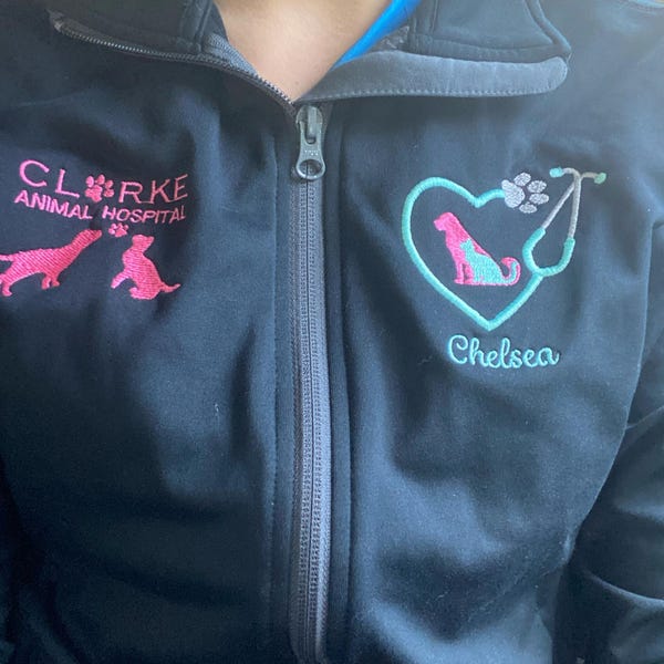 Vet Tech Week Gift, Veterinary Tech Jacket, Vet Assistant, Embroidered ...