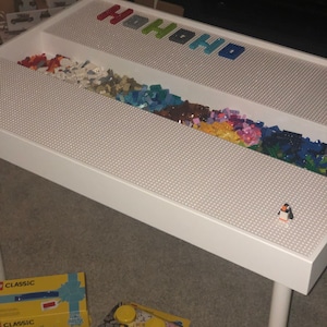 Tall Building Bricks Table, Building Blocks Table , Kids Table With ...