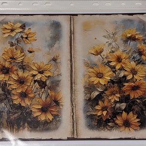 Fantasy Library Junk Journal Pages Ephemera Digital Scrapbook Paper Kit ...