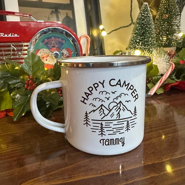 Personalized Camp Mug, Personalized Campfire Mug, Custom Camp Mug ...