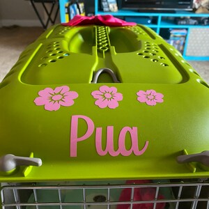 Custom Pet Carrier Label, Dog Carrier Decal, Personalized Pet Carrier ...