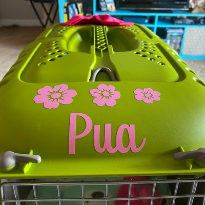 Custom Pet Carrier Label, Dog Carrier Decal, Personalized Pet Carrier ...
