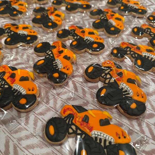 Treat Your Guests to 1 Dozen Customized Handmade Monster Jam Themed ...