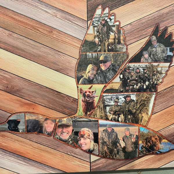 Custom Duck Hunter Wall Art, Waterfowl Hunting, Christmas Gift for Dad ...