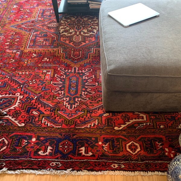 19th Century Worn Rug / 3'4 X 4'9 Antique Caucasian Rug #3041 - Etsy