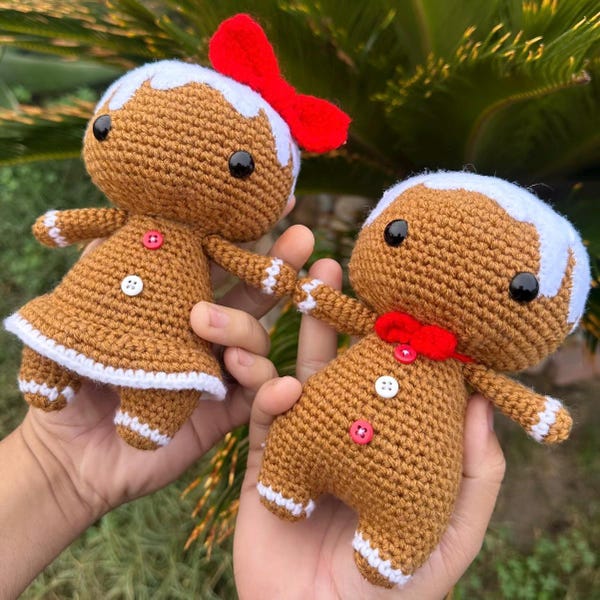 Gingerbread Crochet Pattern, Christmas Crochet Pattern, Crochet ...