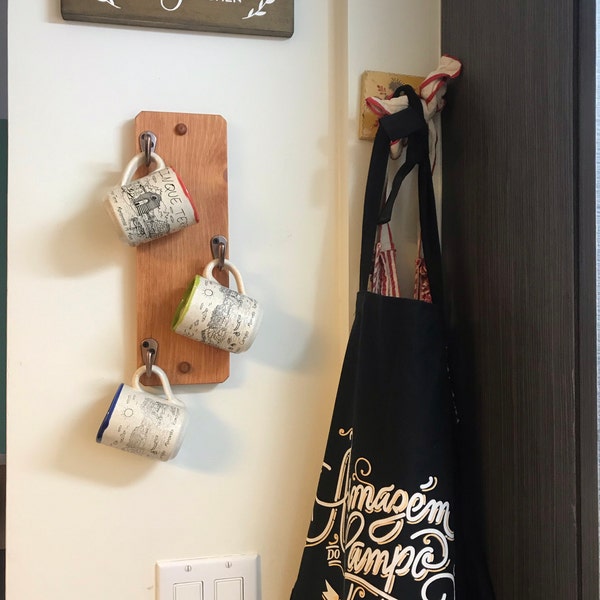 Vertical Mug Rack|space Saver Vertical Mug Holder Rack Apartment Coffee ...