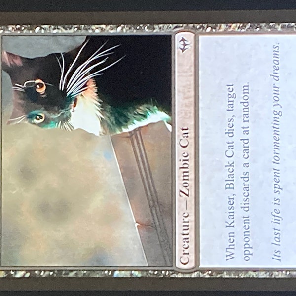 Personalized Pet Magic the Gathering Foil Land - Etsy