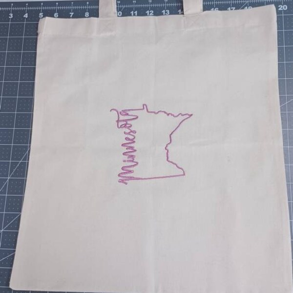 Minnesota State Map - Machine Embroidery Design, Minnesota State ...