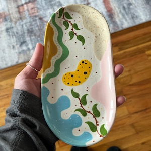 Pomegranate Dish handmade Ceramic Plate, Trinket Dish - Etsy