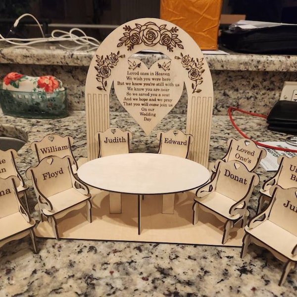 Wedding Memorial Display, Wedding Memorial Table, Remembrance Table ...