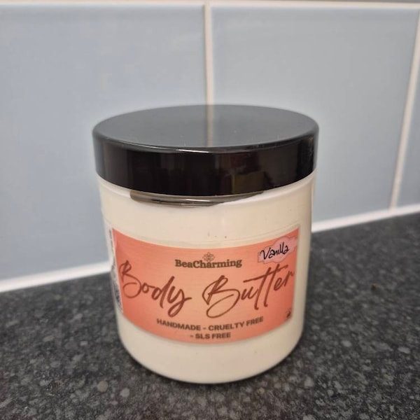 Vanilla Body Butter | Handmade | Natural Ingredients | Body Cream ...