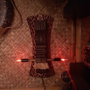 Pair of Handmade Carved Wood Mug Witco Style Tiki Shelves | Etsy