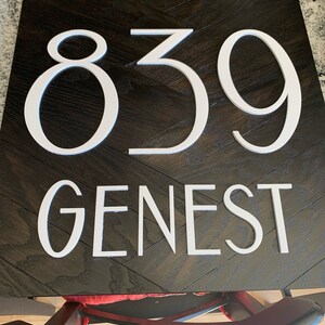 Square House Address Sign Horizontal or Vertical Shapes With - Etsy