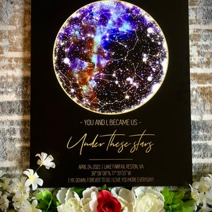 Star Map Print Custom by Date PRINTABLE Star Chart Poster - Etsy