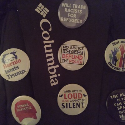 Anti Racist, Pro Immigrant, Anti Trump 2.25 Inch Pinback Button, Squad ...