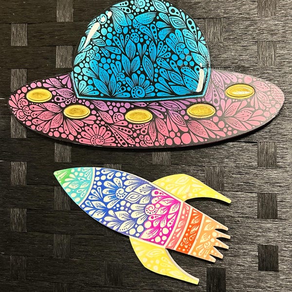 Neon Zentangle Artworks- Original Artwork-hand Drawing - Etsy