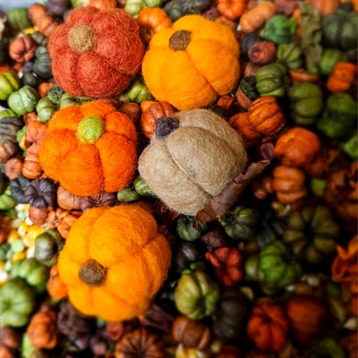 Radiant Rainbow Felt Pom Bunting Colorful Felt Ball Garland Tiered Tray ...