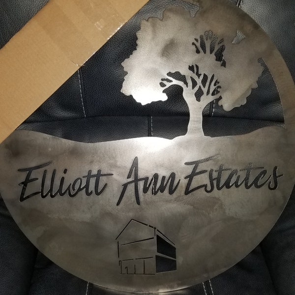 Custom Metal Sign - Your Design or Logo - for Your Business or Home ...