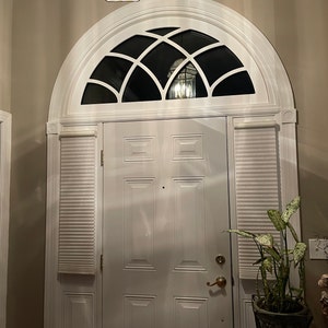 Large Half Arched Heirloom Farmhouse Frame Faux Window | Etsy