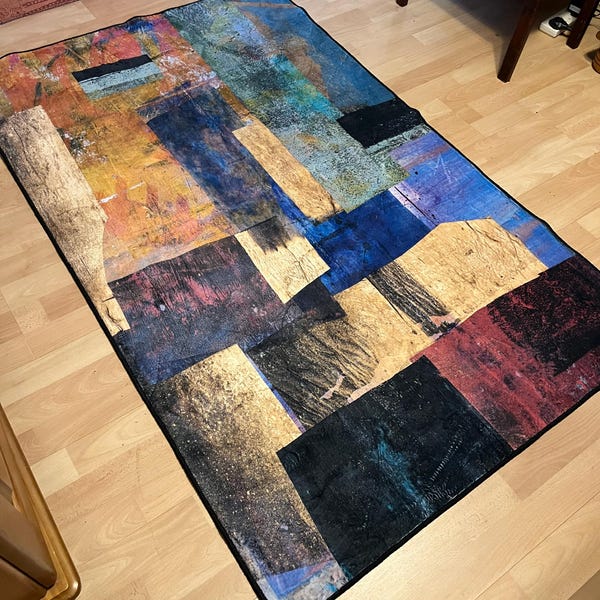 Pink Leopard Print Rug: Wild Elegance, Non-slip Cotton Base - Etsy