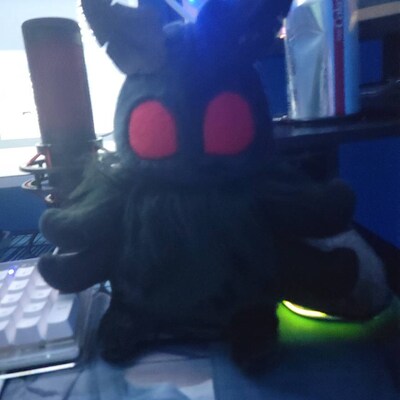 Moth Plush Black and Red made to Order - Etsy