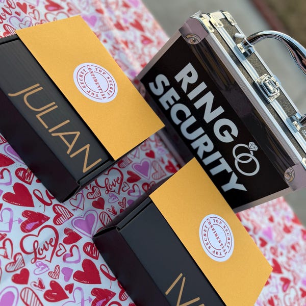 Mini Ring Bearer Proposal Box - Ring Security Proposal - Ring Pop Proposal - Etsy