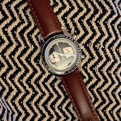 Handmade Copper Brown Italian Leather Watch Strap, Full Grain Leather ...