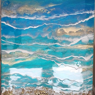 20x48 Blush Pink Geode Epoxy Artwork / Wall Art / Blush Pink / - Etsy