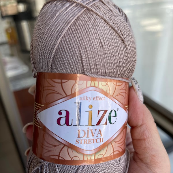 Alize Diva Stretch Yarn - Elastic Summer Yarn - Etsy