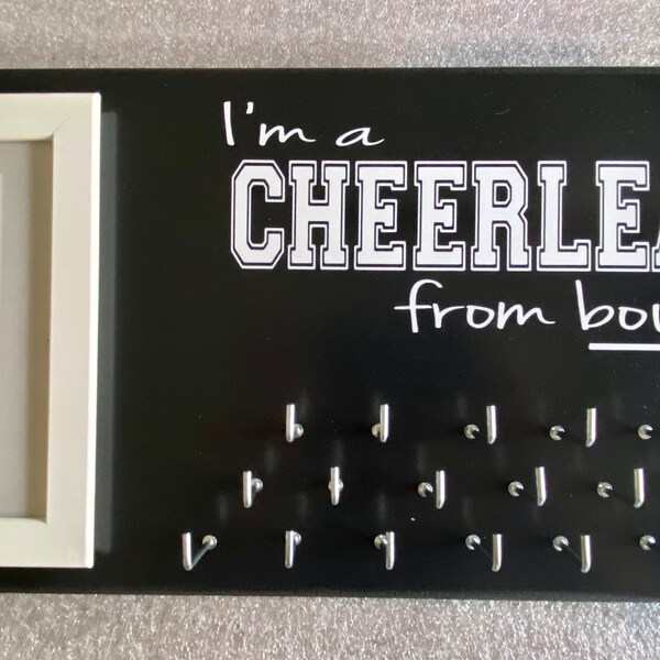 Cheer Bow Holder, Personalized Cheerleading Gifts, Cheerleading Medal ...