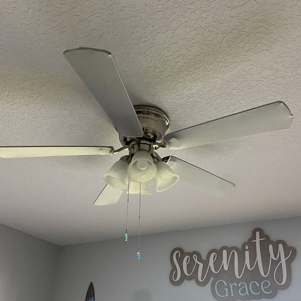 Beach Glass Mobile Driftwood Shell Hanger 3 Strands Ocean Decor Sea ...