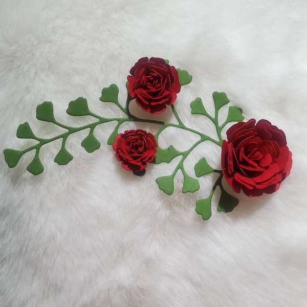 Rolled Rose Paper Flower SVG | Digital File for Cricut & Silhouette - Etsy