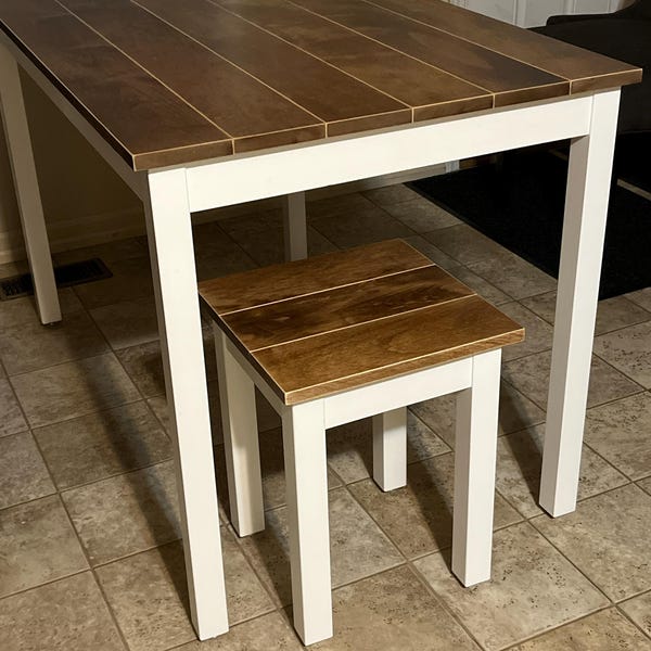 Solid Wood Dining Table the Quillton Farmhouse Kitchen Table Small ...