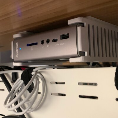 Under Desk or Wall Mount for Caldigit TS3 Plus Dock With Mounting ...