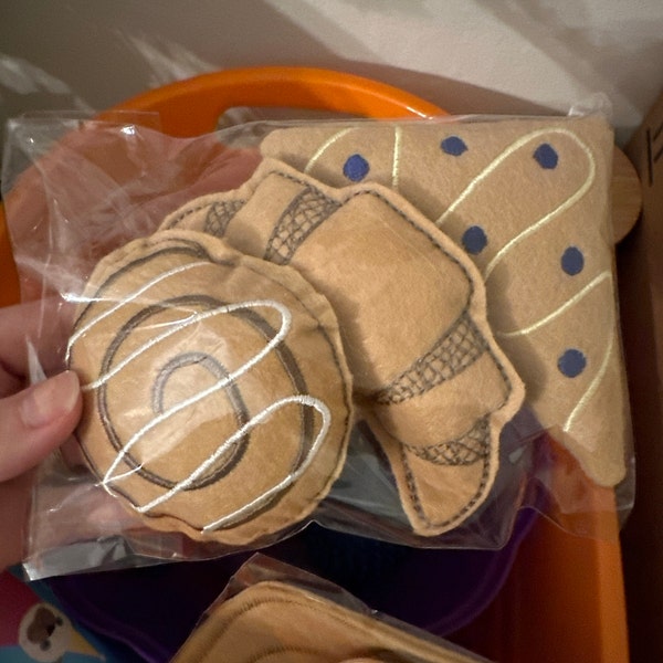 Felt Croissant, Felt Bread, Play Food, Felt Play Food, Play Kitchen ...